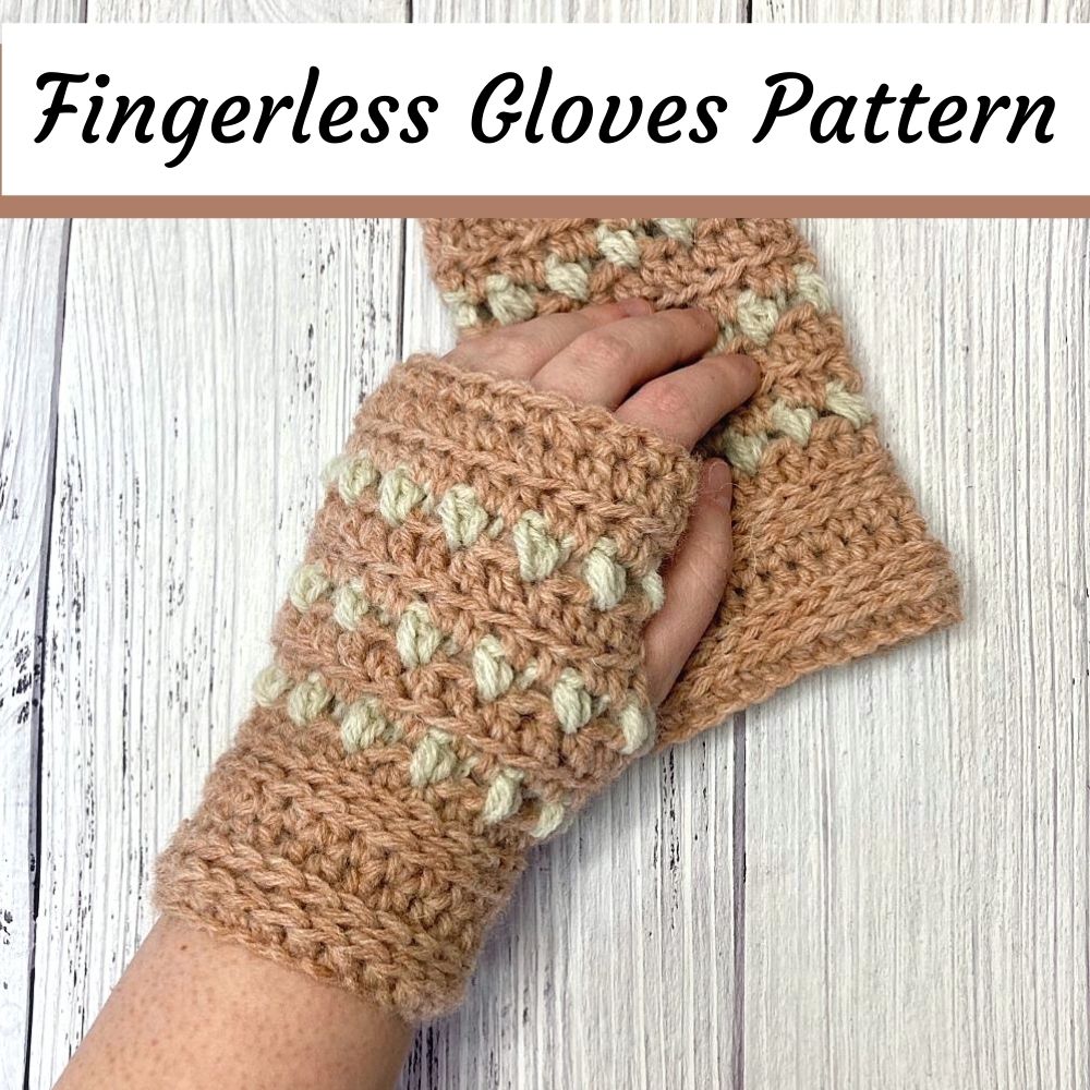 Free Crochet Pattern for Fun Textured Fingerless Gloves - Simply Hooked ...