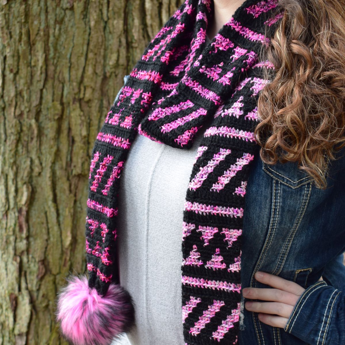 Free Tapestry Crochet Winter Colorwork Scarf Pattern - Simply Hooked by ...