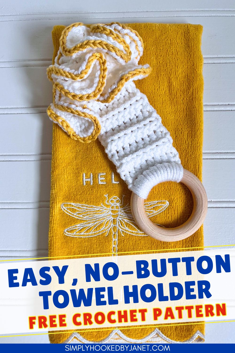 Try This Functional, Hassel-Free Crochet Towel Holder Pattern - Simply ...