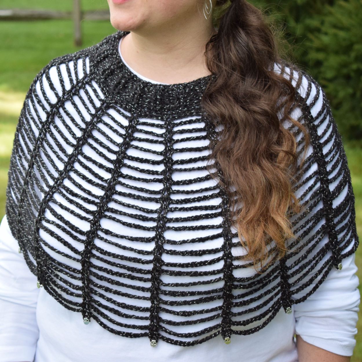 Spooky and Stylish Lacy Crochet Halloween Web Poncho Pattern - Simply ...