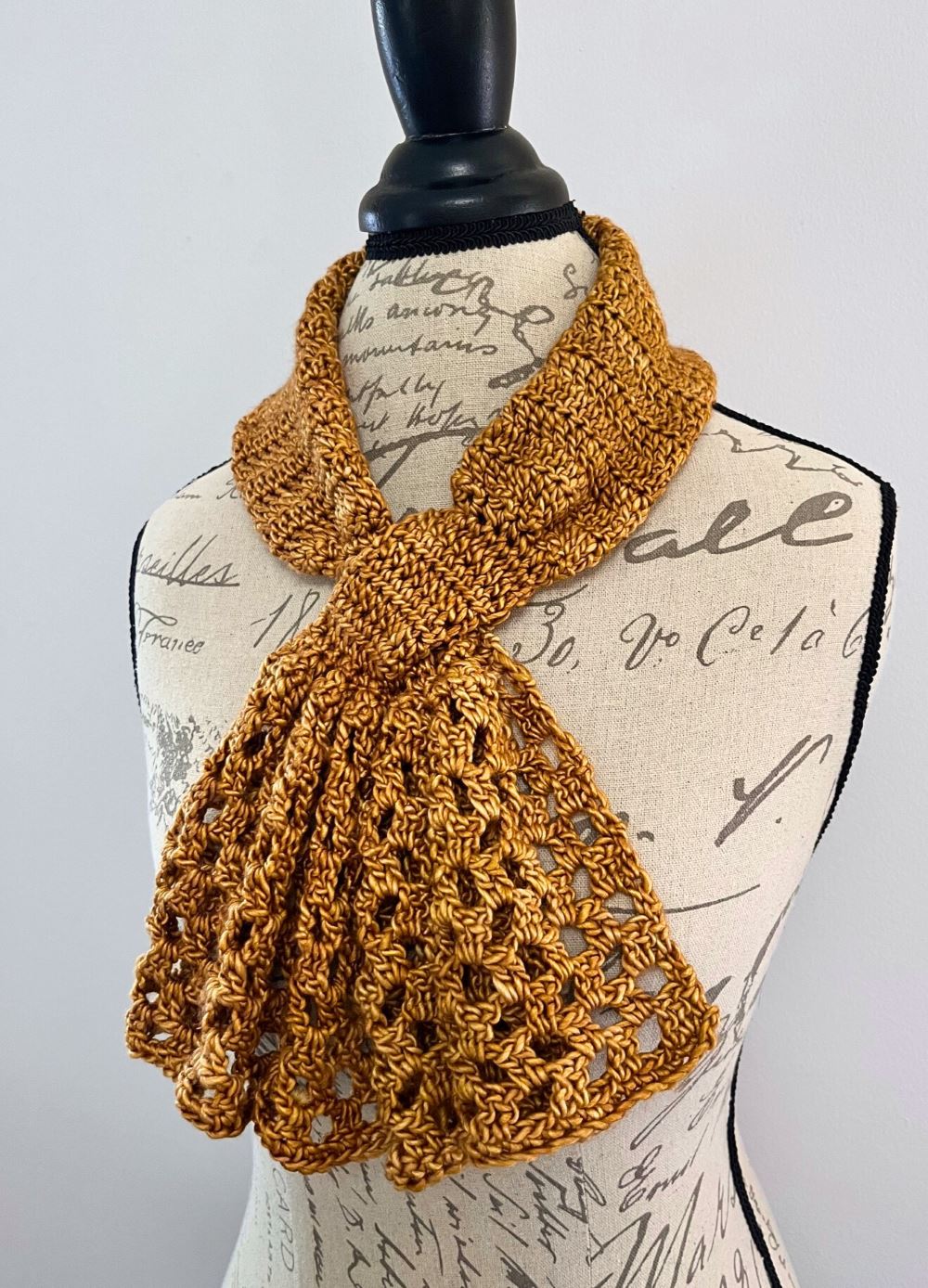 Effortless Style with a One Skein Crochet Keyhole Scarf Pattern ...