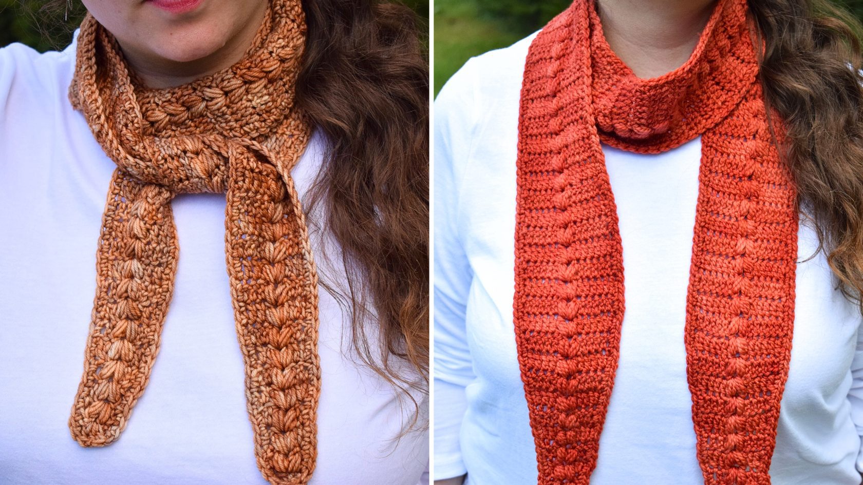 Trendy Crochet Taper-Ended Skinny Scarf Pattern - Simply Hooked by Janet