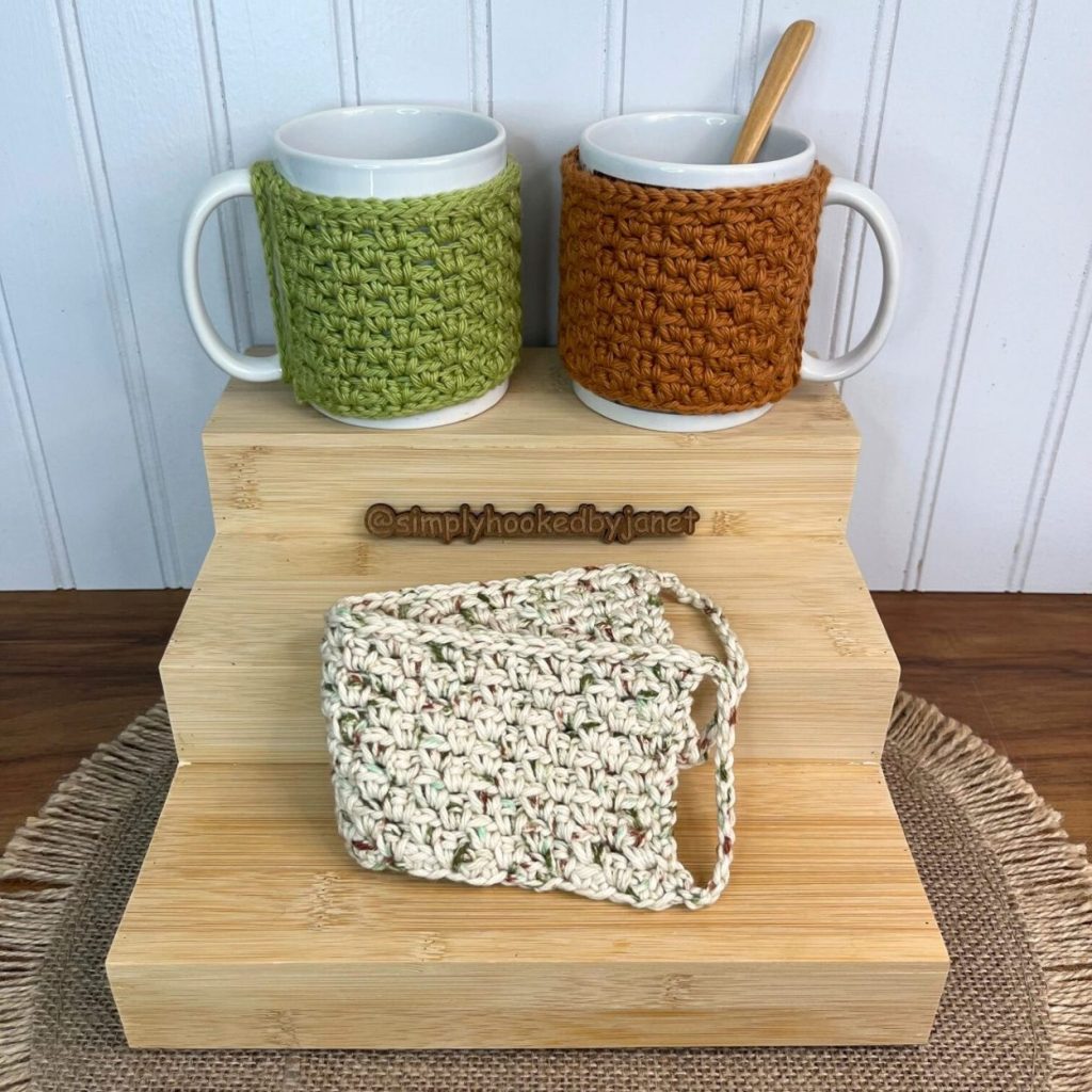 Crochet This Quick and Simple Coffee Mug Cozy - Simply Hooked by Janet